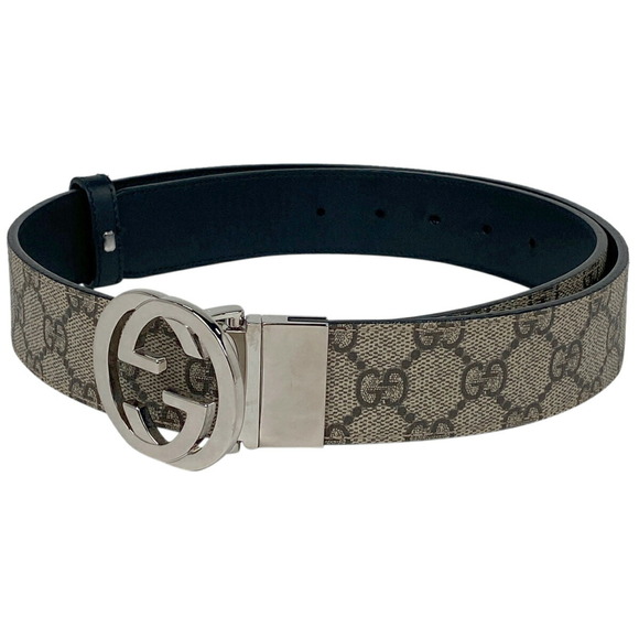 Gucci | Bags | Gucci Gg Reversible Interlocking Beige Supreme Black ...